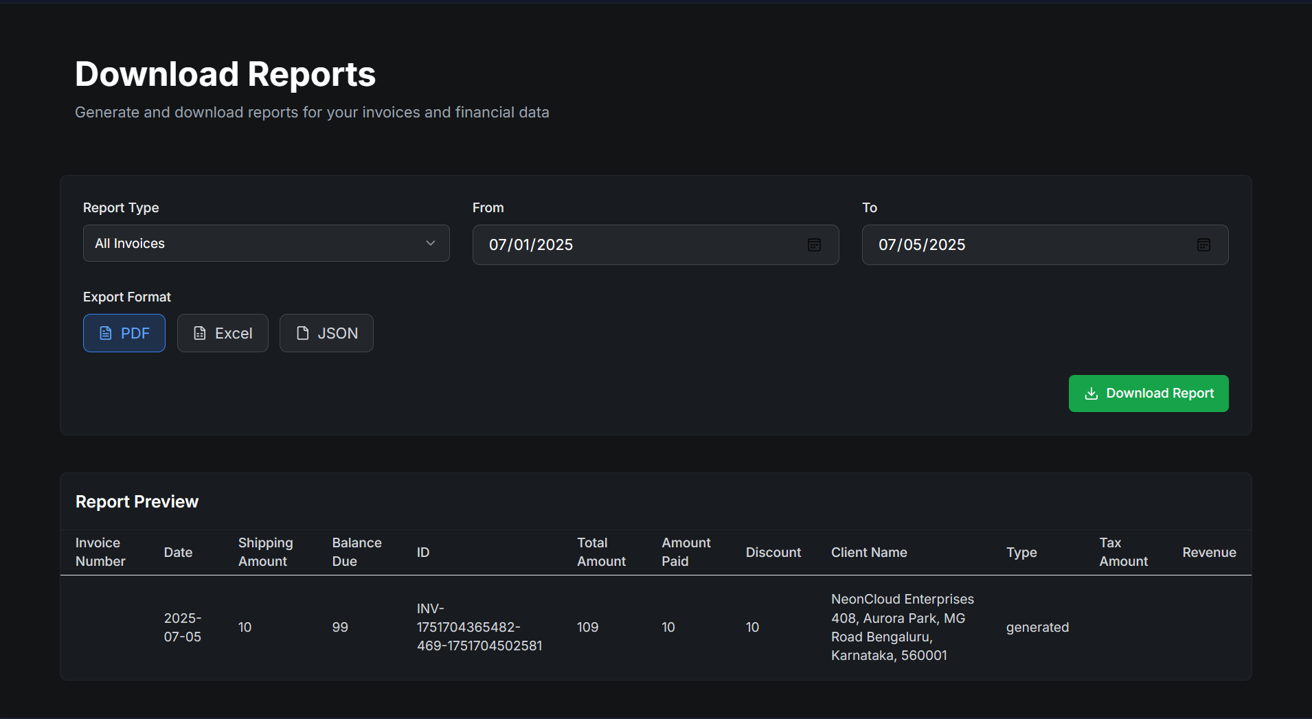 eInvoice Generator | Free Online Invoice Creator